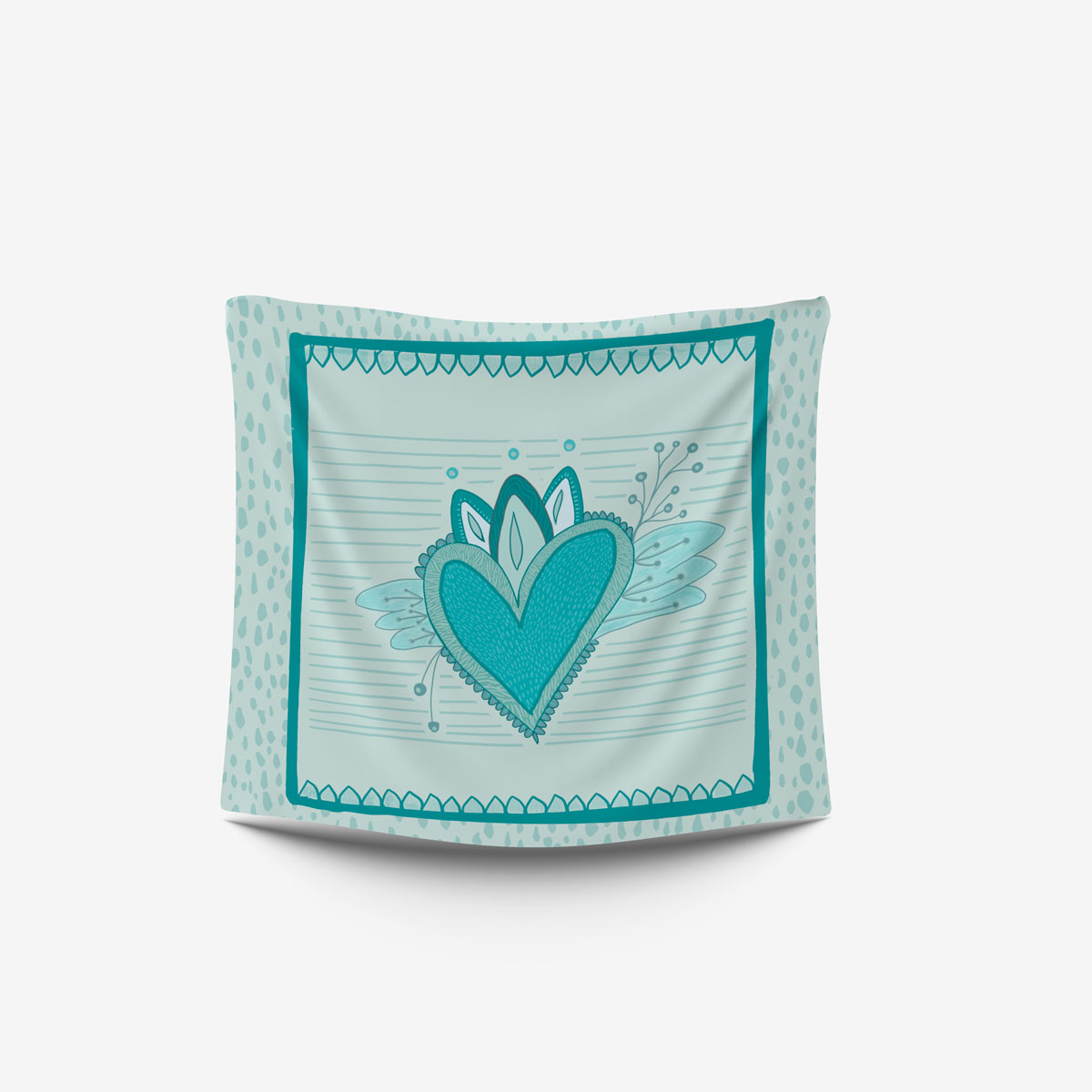 Pañuelo solidario: Corazon azul – Tienda Fundación Juntos Incluimos